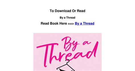 Pdf Download By A Thread By Lucy Scorepdf Docdroid