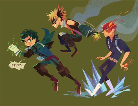 My Hero Academia Art Print Etsy