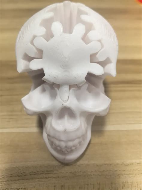 Rotating Gear Fidget Skull By User 839371684 Makerworld