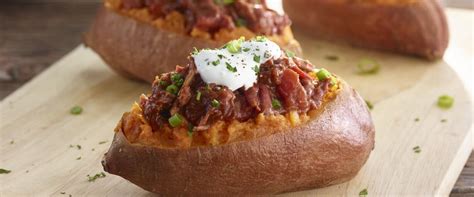 Bbq Pulled Pork Stuffed Sweet Potato Lloyds® Barbeque