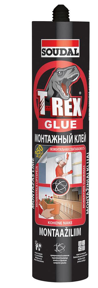 Монтажный клей SOUDAL T-REX 380 мл0.45 кг, белый - купить по выгодным ...