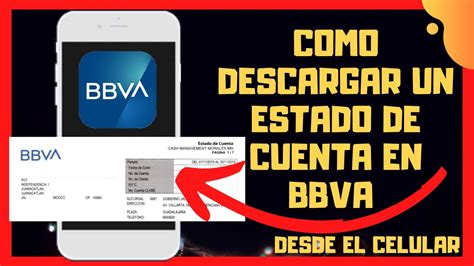 COMO DESCARGAR ESTADO DE CUENTA BBVA DESDE LA APP YouTube