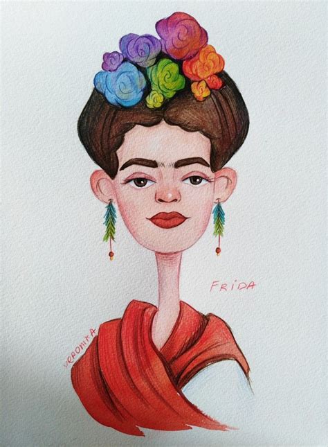 Frida With Watercolour And Colour Pensils Disney Characters Fictional