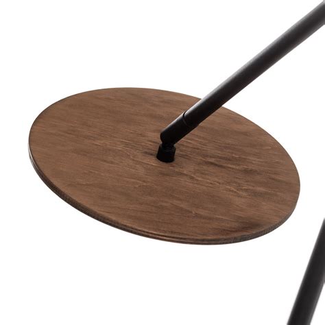 Disk Ceiling Light With Wooden Elements 3 Bulb Lightsie