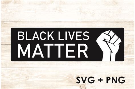 Black Lives Matter Bumper Sticker Svg Graphic By Too Sweet Inc