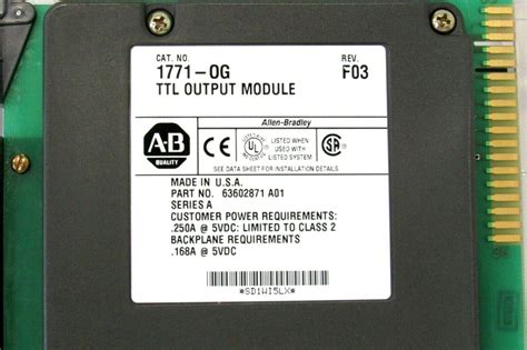 NEW ALLEN BRADLEY 1771 OG OUTPUT MODULE 1771OG SB Industrial Supply Inc