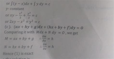 Maths For You Exact Differential Equations A Simple Overview