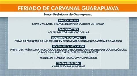 Vídeo Confira O Que Abre E Fecha Nos Serviços Públicos De Guarapuava