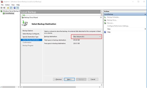 methods for creating image backup for windows server