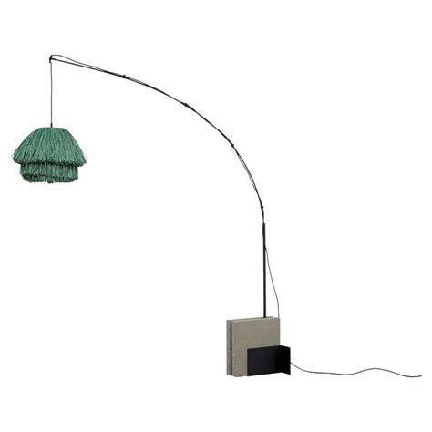 Large Green Expandable Foam Floor Lamp By Joseph Algieri For Sale At