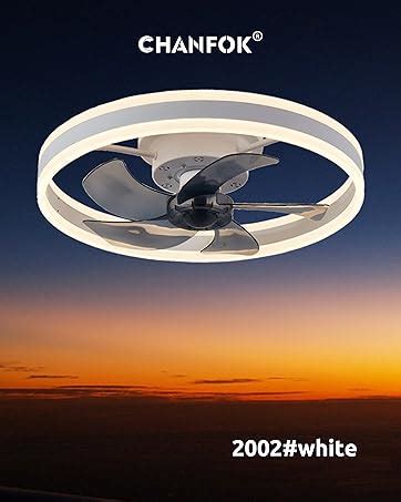 Amazon Com CHANFOK Smart Ceiling Fans With Lights Compatible With Alexa And Google Assistant