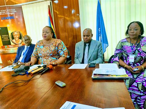 Rdc Culture La Ministre Catherine Kathungu Furaha Rend Publique La