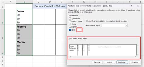Texto A Columnas Con Ajuste De Texto En Excel Ninja Del Excel
