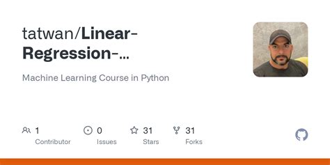 Github Tatwanlinear Regression Implementation In Python Machine