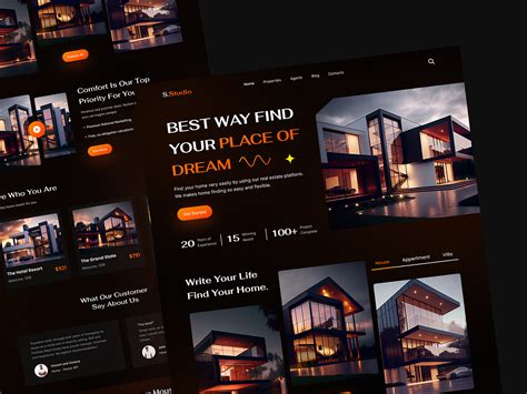 Real Estate Landing Page Design On Behance