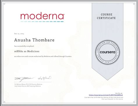 Anusha Thombare On Linkedin Mrna Vaccinescience Biotechnology Lifelonglearning Coursera