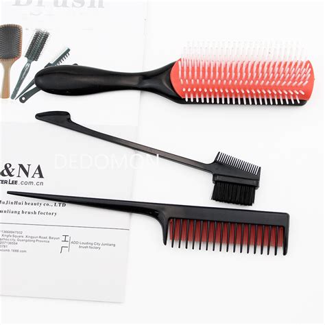 Hair Comb 9 Row Detangling Hair Brush Rat Tail Com Vicedeal