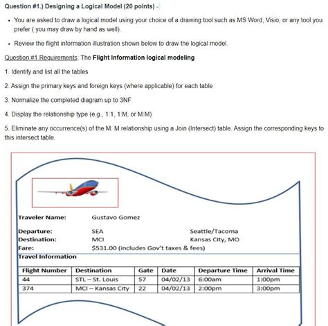 Solved You Are Asked To Draw A Logical Model Using Yo
