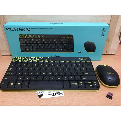 Jual Logitech Mk240 Nano Paket Wireless Keyboard Mk240 And Mouse Combo
