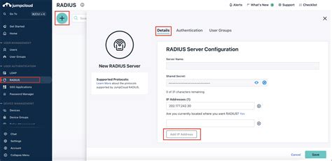 Radius Configuration And Authentication Jumpcloud