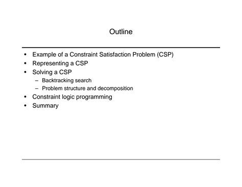 Solution Artificial Intelligence Constraint Satisfaction Problems