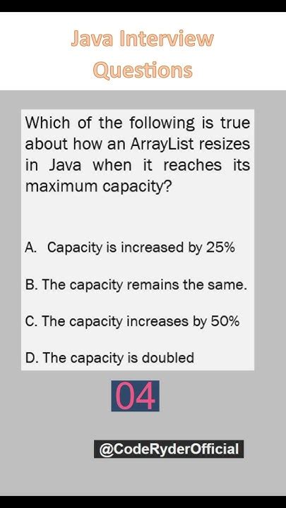 Java Interview Questions 30 Arraylist Youtube