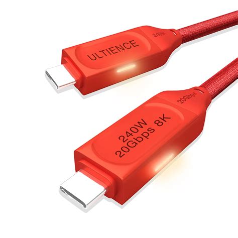 Cable USB C a USB C de 240 W de carga rápida compatible con monitor