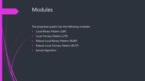 Lbp Based Edge Texture Features For Object Recoginition Pptx