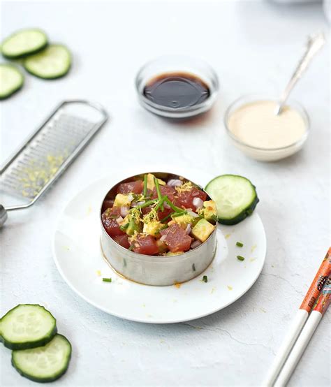 Tuna Tartare Recipe With Creamy Citrus Sauce Foodie And Wine