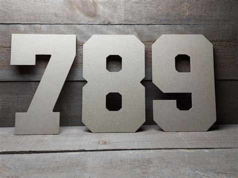 13 Inch Wooden Numbers Etsy