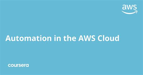 Automation In The Aws Cloud Coursera