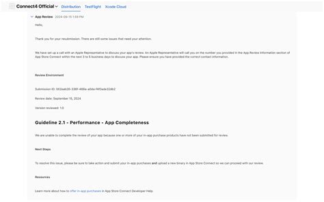 Ios App Store Connect Issue Rejected Subscriptions Despite Proper Setup Stack Overflow