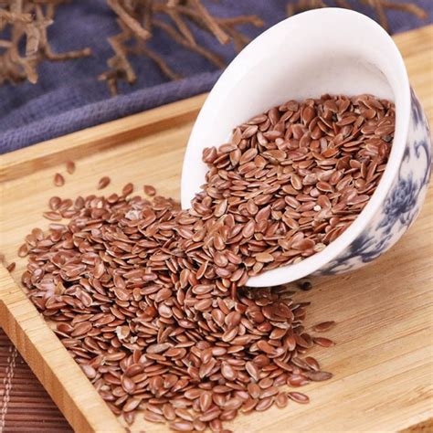 中药材非特级亚麻子天然亚麻籽食用亚麻仁胡麻籽新货500克虎窝淘