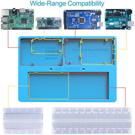 Kuman La Platine Dexpérimentation Arduino Raspberry Pi Support Rab 7 Kuman La Platine Dexpérimentation Arduino Raspberry Pi Support Rab 7