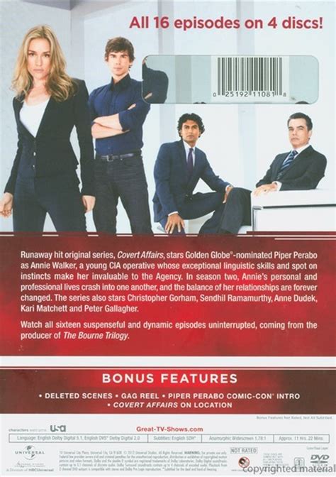 Covert Affairs Season Two Dvd 2011 Dvd Empire
