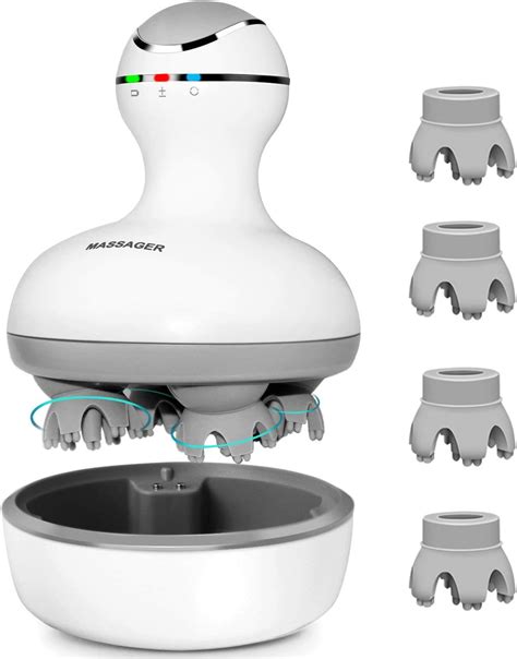 Cordless Electric Scalp Head Massager Waterproof Rechargeable