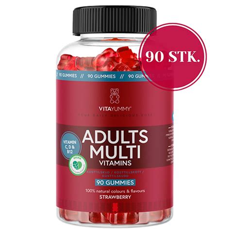 Køb Vitayummy Adults Multi Strawberry 90 Stk Gratis Fragt