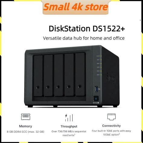 Synology Diskstation Ds1522 5 Bay Nas Network Storage Enclosure 8gb Of
