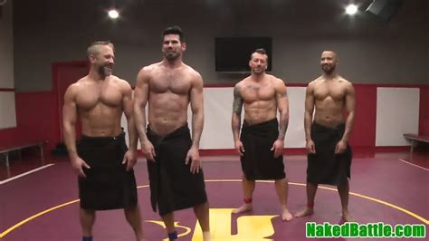 Group Of Buff Hunks Fight Before Sucking Cock