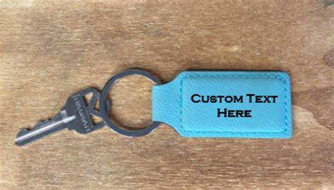 Custom Text Keychain Etsy