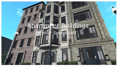 New York City Apartments Speedbuild Bloxburg Speedbuild Youtube