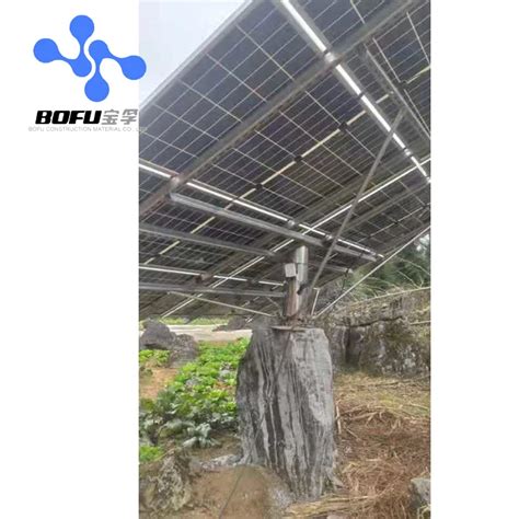 single axis automatic solar sun tracking bracket system 2 4kw small