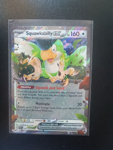 Karta Pokemon Squawkabilly Ex Paf 075 Żory Kup Teraz Na Allegro