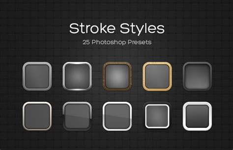 Photoshop Stroke Styles — Medialoot
