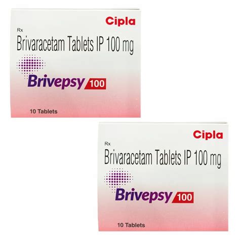 Brivepsy Brivaracetam Tablets Ip 100 Mg At ₹ 431 30 Strip