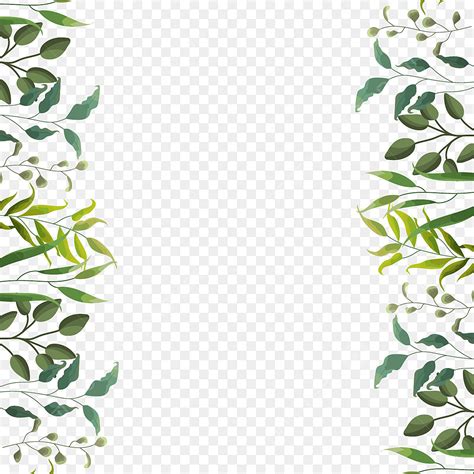 Bingkai Abstrak Tropis Ruang Copyspace Gugus Abstrak Png Dan Vektor