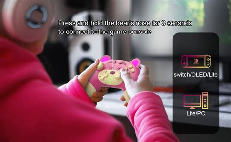 Stoga Strawberry Bear Switch Controller Wireless Gaming