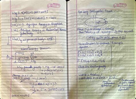 SOLUTION Work Power And Energy Class 11 Iit Jee Handwritten Notes