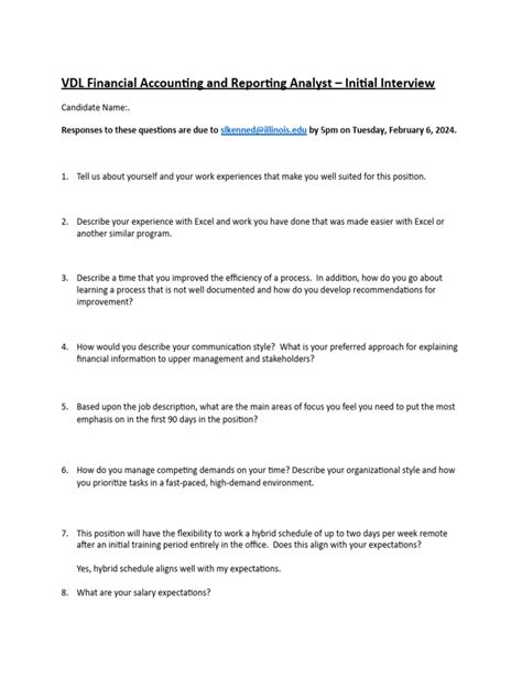 Initial Written Interview Pdf