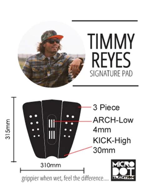 Prolite Timmy Reyes Pro Series Pad Black Clips Hawaii